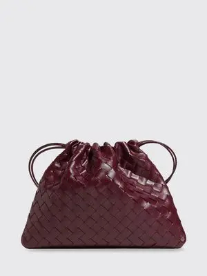 Bottega Veneta Bottega Veneta Woven Leather Shoulder Bag Red