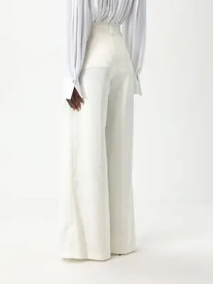 GENNY Wide Leg Tailored Trousers - White