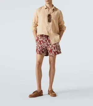 Vilebrequin Linen Shirt - Brown