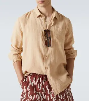 Vilebrequin Linen Shirt - Brown