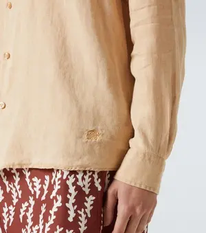 Vilebrequin Linen Shirt - Brown