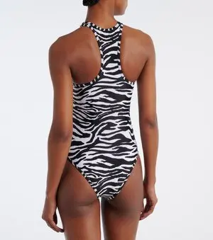 Attico Zebra-print One-piece Swimsuit