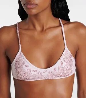 Attico Bandana Mid-rise Bikini - Pink