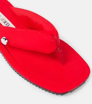Attico Indie Canvas Thong Sandals