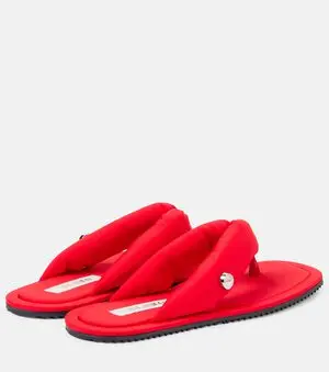 Attico Indie Canvas Thong Sandals - Red