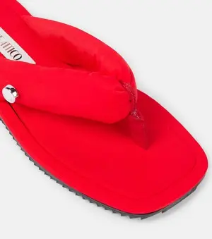 Attico Indie Canvas Thong Sandals - Red