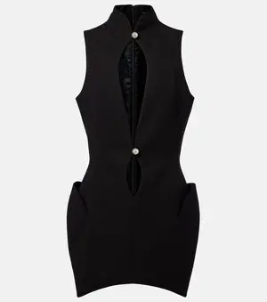 MUGLER Cutout Minidress - Black