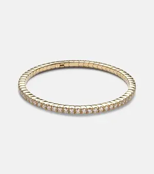 BUCHERER FINE JEWELLERY Stretchy 18kt Tennis Bracelet With Diamonds - Gold