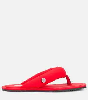 Attico Indie Canvas Thong Sandals - Red