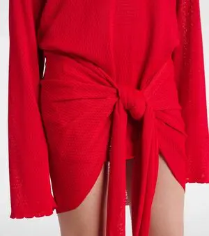 Attico Gathe Open-knit Minidress