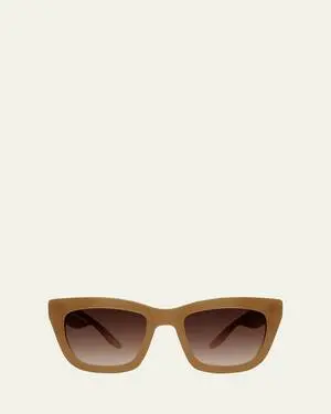 Barton Perreira Cat-eye Sunglasses - Camel