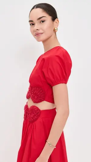 ELEXIAY Eze Top With Crochet Trim
