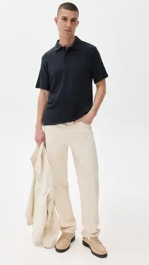 Rag & Bone Classic Flame Polo - Black