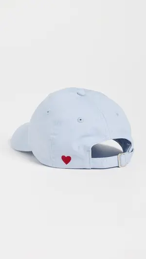 FAVORITE DAUGHTER Classic Logo Baseball Cap - Blue/white