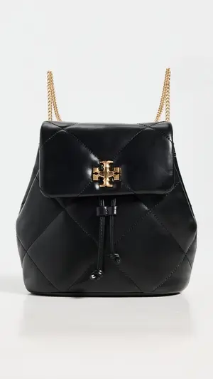 Tory Burch Kira Diamond Quilt Mini Backpack - Black