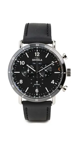 Shinola Canfield Sport Chronograph Watch - Black