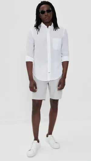 Faherty Brand Performance Weave Shorts - Stone
