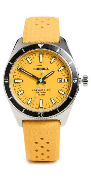 Shinola Duck 3hd Strap Watch - Canary