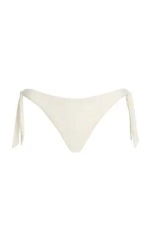 MARE PERPETUA Tie Bikini Bottom - White