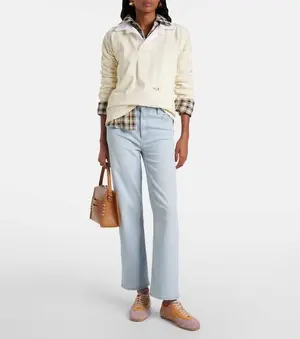 FRAME Le Sleek High-rise Straight Jeans - Blue