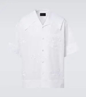 Simone Rocha Embroidered Cotton Shirt
