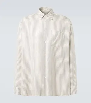 THE ROW Feme Striped Silk Shirt