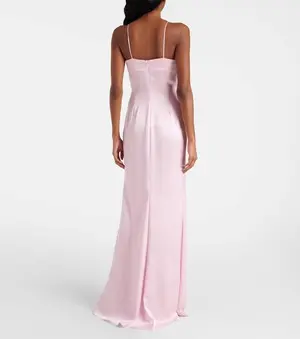 David Koma Sequined Satin Gown