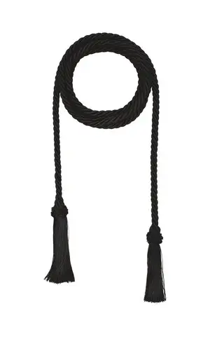 Le Sundial Tassel Waist Belt Black