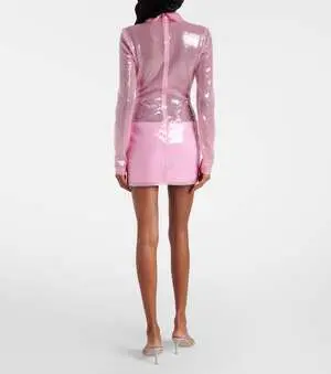 David Koma Sequined Polo Dress