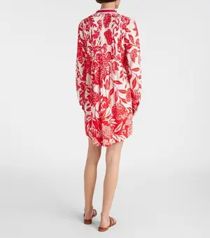 Poupette St Barth Ola Floral Minidress - Red