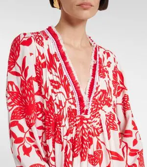 Poupette St Barth Ola Floral Minidress - Red