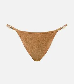 SAME Shell-embellished Bikini Bottom - Brown