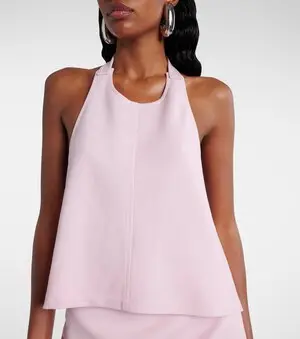 Wardrobe.NYC Open-back Wool Top - Pink