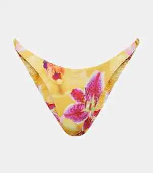 SAME 90s Floral Bikini Bottom - Yellow