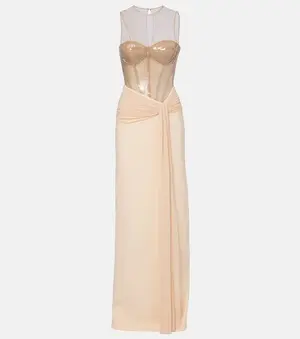 David Koma Draped Evening Dresses