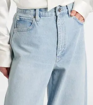 FRAME Twisted Wide-leg Jeans