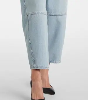 FRAME Twisted Wide-leg Jeans