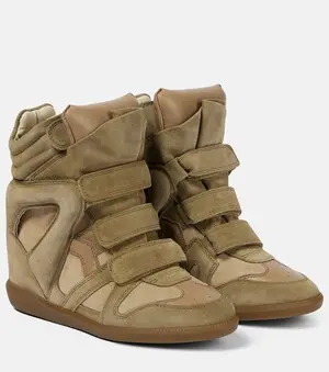 Isabel Marant Étoile Isabel Marant Bekett Wedge Sneakers Green