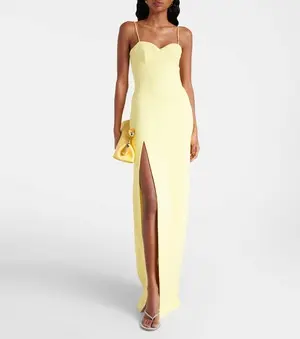 David Koma Side-slit Corset Gown