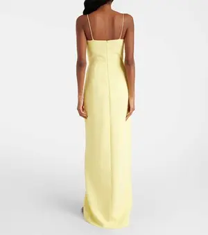 David Koma Side-slit Corset Gown