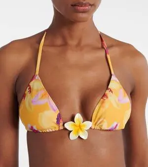 SAME Island Floral Bikini Top