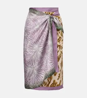 Dries Van Noten Tie Detailed Skirts