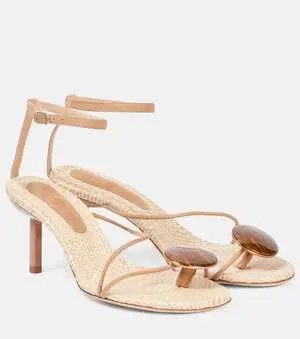 Christopher Esber Doma Suede Thong Sandals - Beige