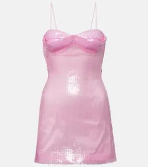 Pink Sequin Mini Cocktail Dresses
