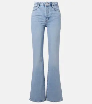 FRAME Arrow High-rise Bootcut Jeans - Blue