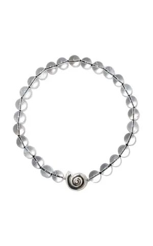 Le Sundial Nautilus Crystal Collar Necklace