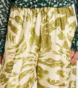 Dries Van Noten Printed Wide-leg Pants