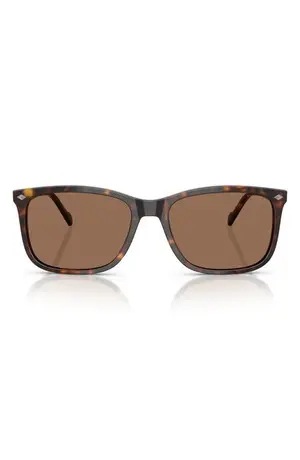 VOGUE 57mm Pillow Sunglasses - Dark Havana