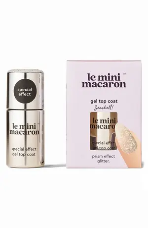 LE MINI MACARON Special Effect Gel Top Coat At Nordstrom Seashell
