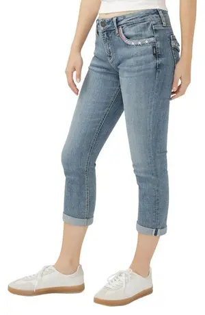 SILVER JEANS CO. Elyse Capri Jeans